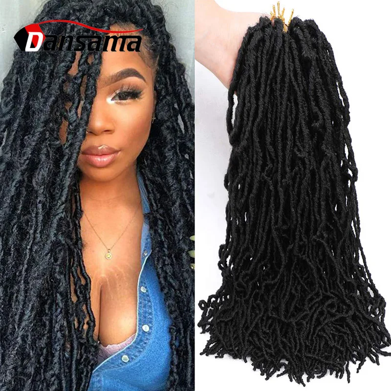 Extensões de cabelo faux locs, extensões de dreadlock sintéticos ...