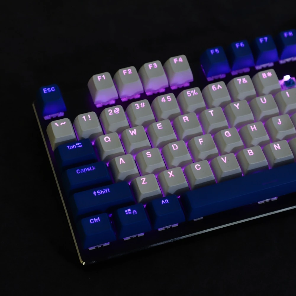 SA Profile 104 Key Double Shot Shine Through Dolch PBT Ball Shape GK61 ...