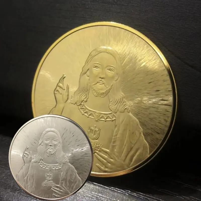 Jesus Christ religion Commemorative Coin Collection Gift Souvenir Art ...