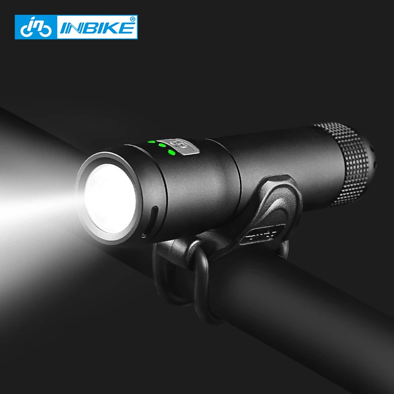 INBIKE bicicleta luz MTB bicicleta faro impermeable Led banco de energía USB recargable linterna ...