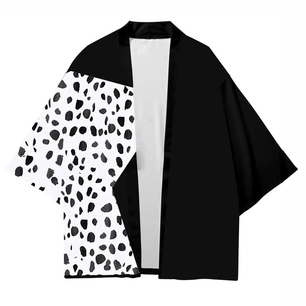 Movie Cruella Cloak Kimono Cardigan Robe Cospaly Costume - AllCosplay.com