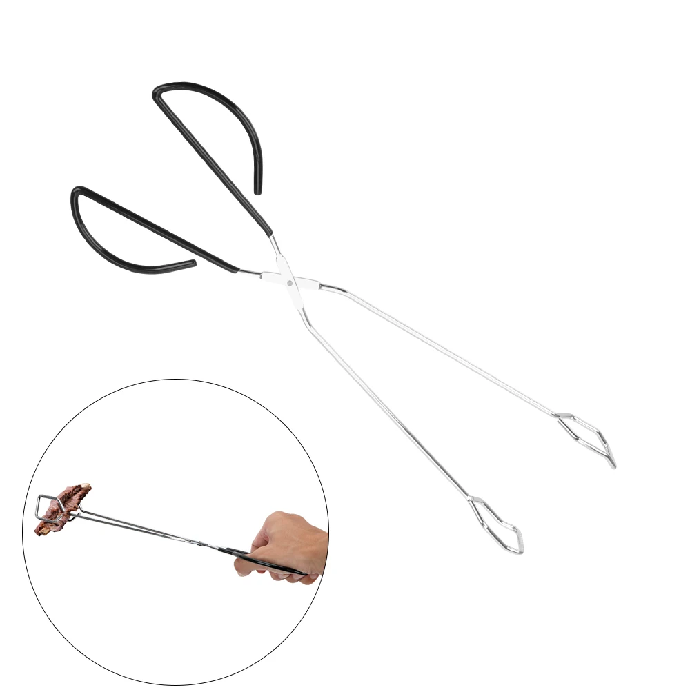 Stainless-Steel-Barbecue-Grill-Pliers-Carbon-Pliers-Barbecue-Buffet ...