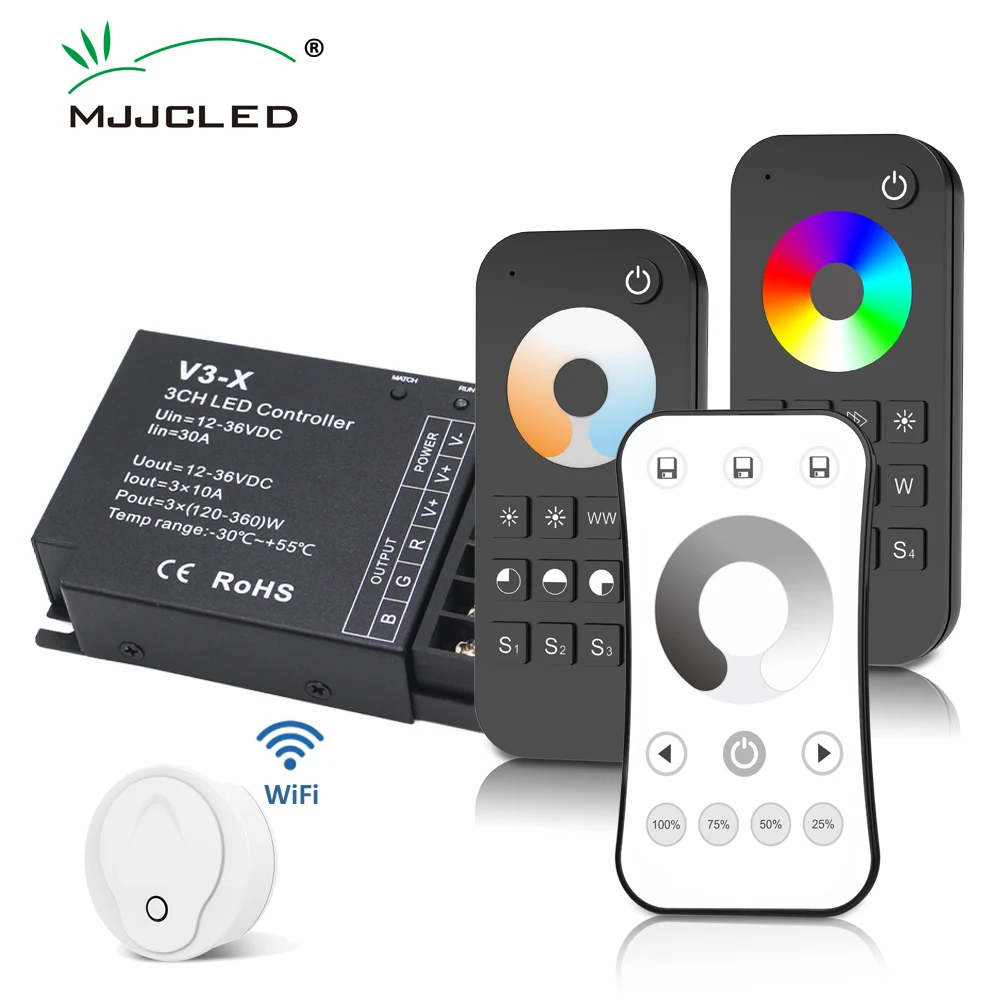RGB-Controller-12V-DC-24V-36V-30A-3CH-2-4G-RF-Wireless-Single-Color ...