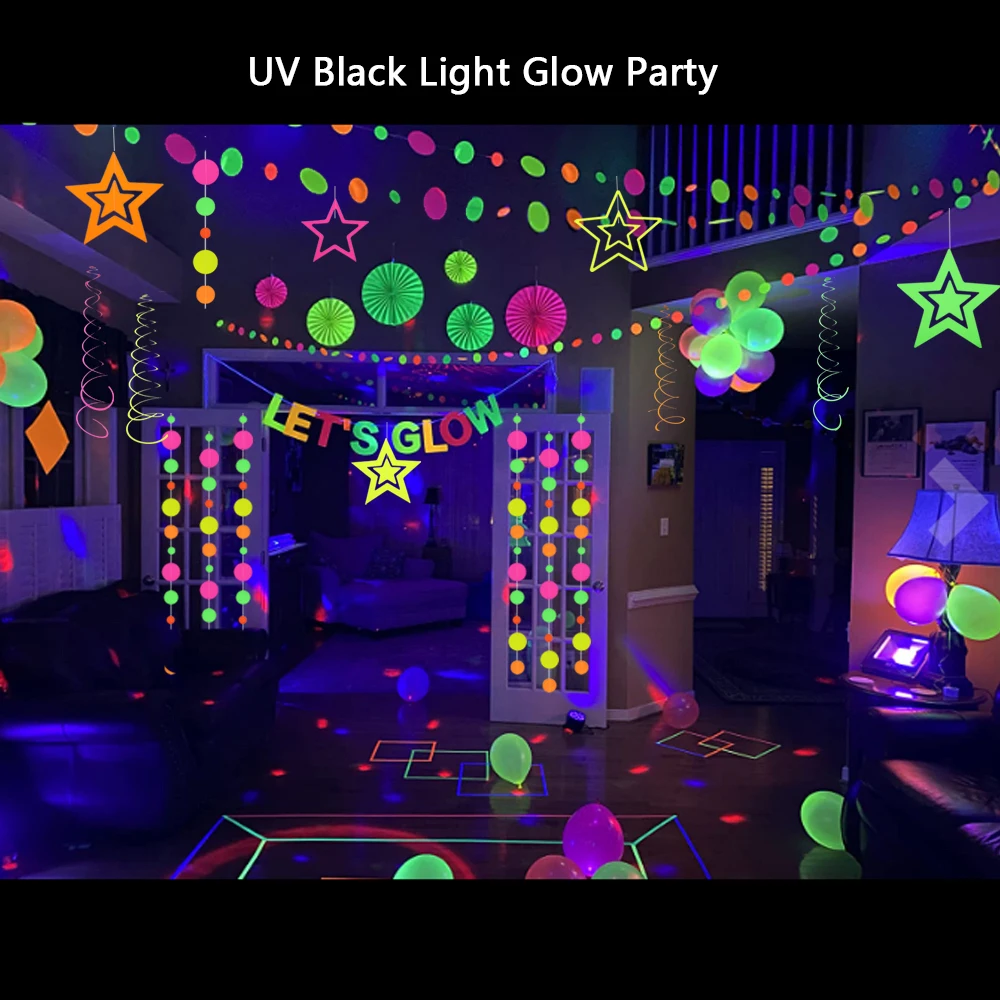 Black Light Party Decorations Diy
