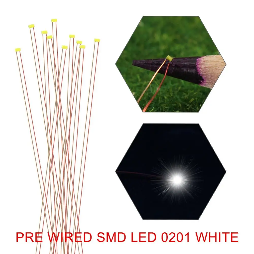 C0201W-10pcs-20pcs-Bright-White-Pre-soldered-Micro-Copper-Wire-SMD-LED ...