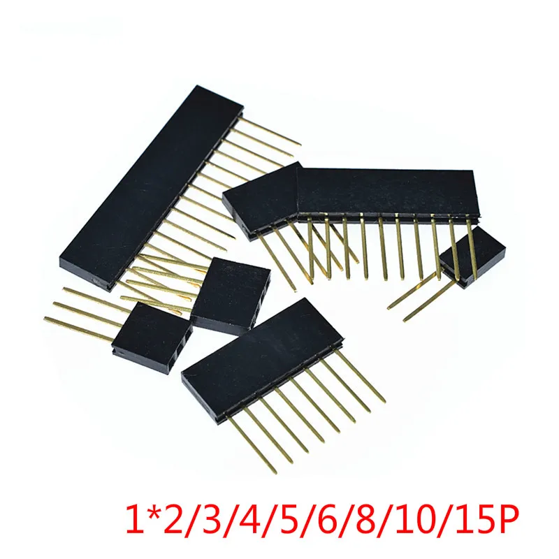Machine Pin Headers 40-Pin Breakaway PCB Connectors (40-Pack) - 2.54mm ...