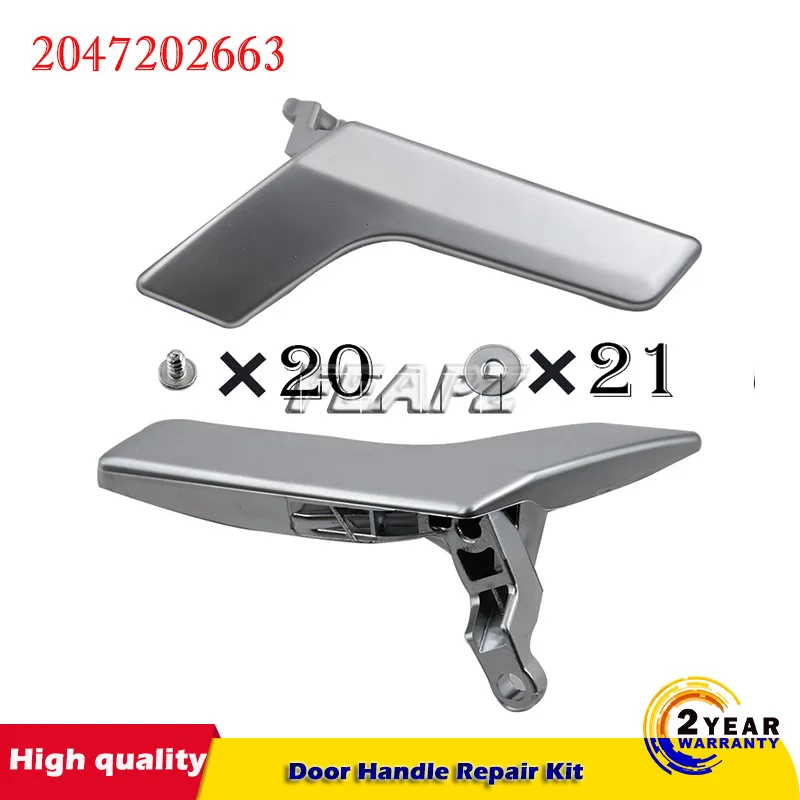 Matte Car Right Inner Interior Door Handle Repair Kit Fit For Mercedes ...