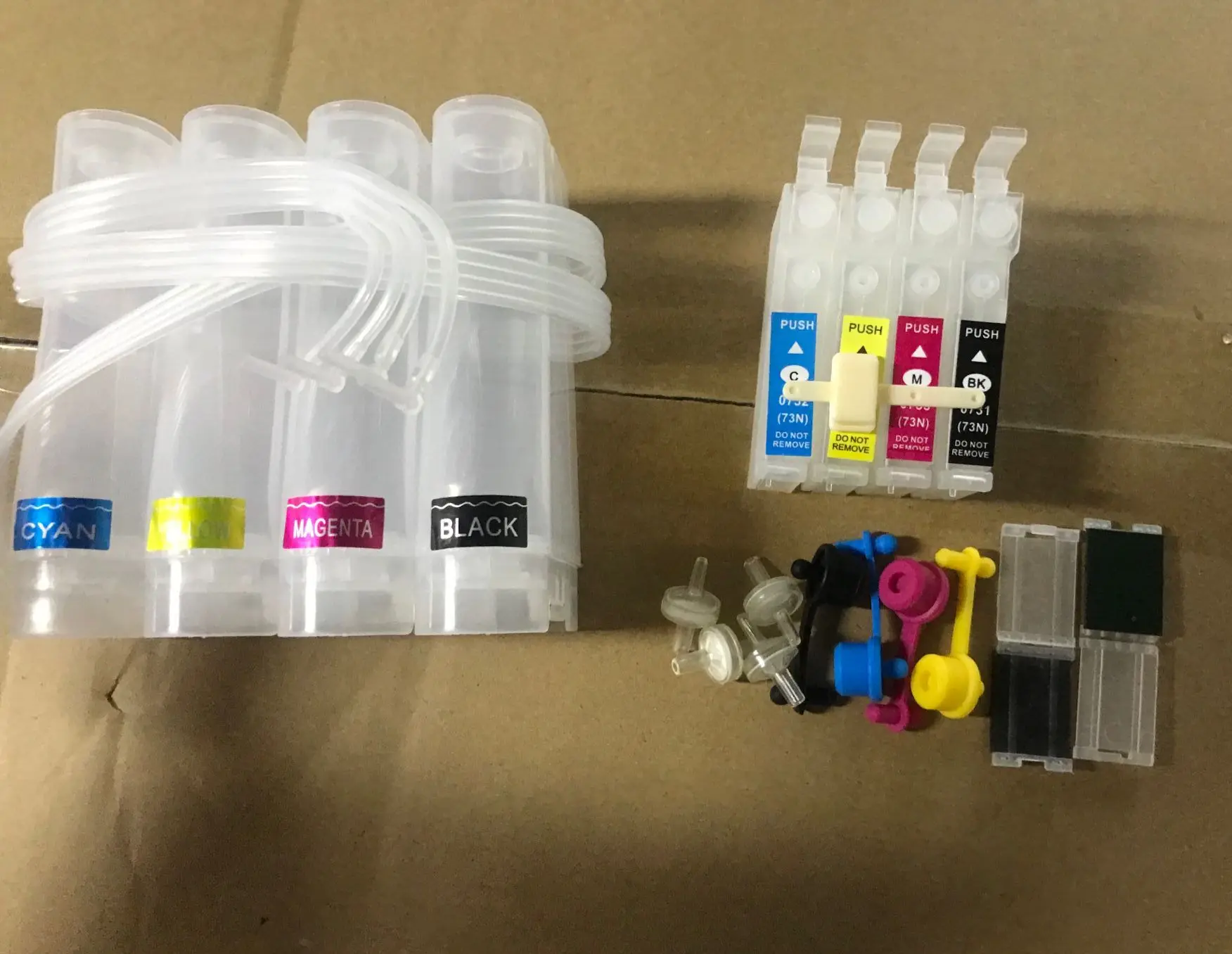 Continuous Ink Supply System Universal 4Color CISS kit with accessaries ...