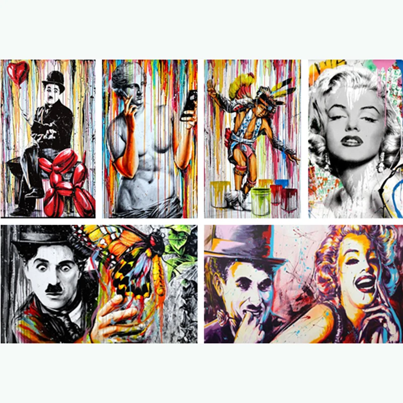 Full-Round-Diamond-painting-Cross-stitch-Indians-Avatar-DIY-Diamond ...