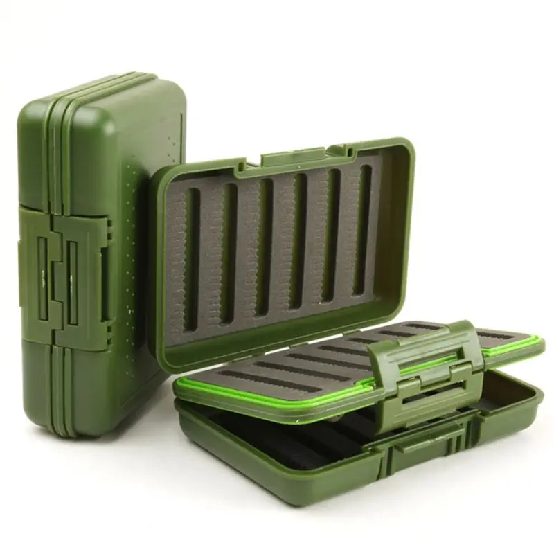 Large Waterproof Fly Fishing Box Double Side Fishing Tackle Suitcase