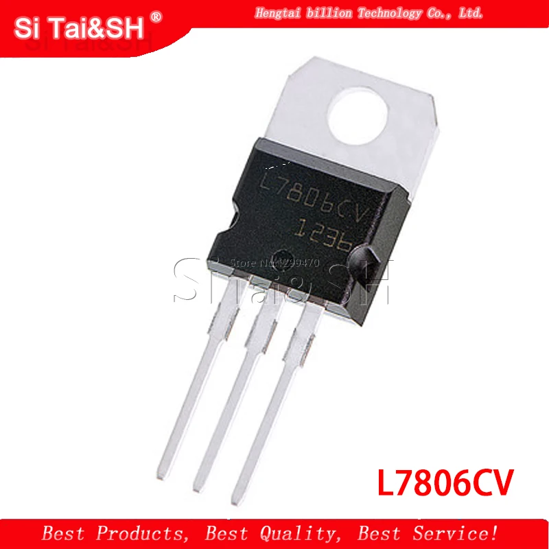 10 peças l7806cv to220 l7806 a 220 7806 lm7806 mc7806 novo e original ...
