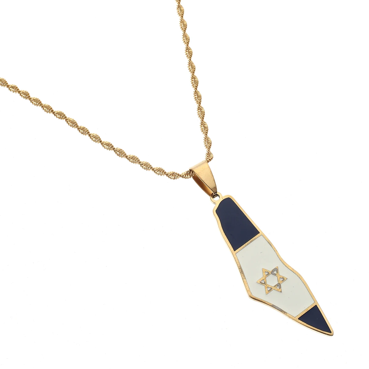 Enamel-Israel-Map-Flag-Pendants-Necklaces-Women-Men-Souvenirs-Gifts ...