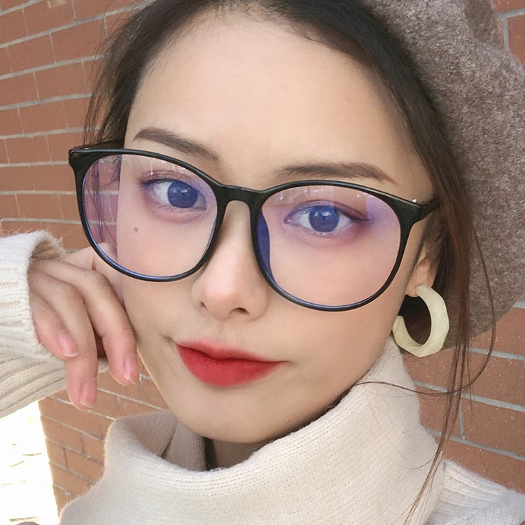 Korean Version Of Big Face Round Face Anti blue Glasses Frame Female korean-version-of-big-face-round-face-anti-blue-glasses-frame-female