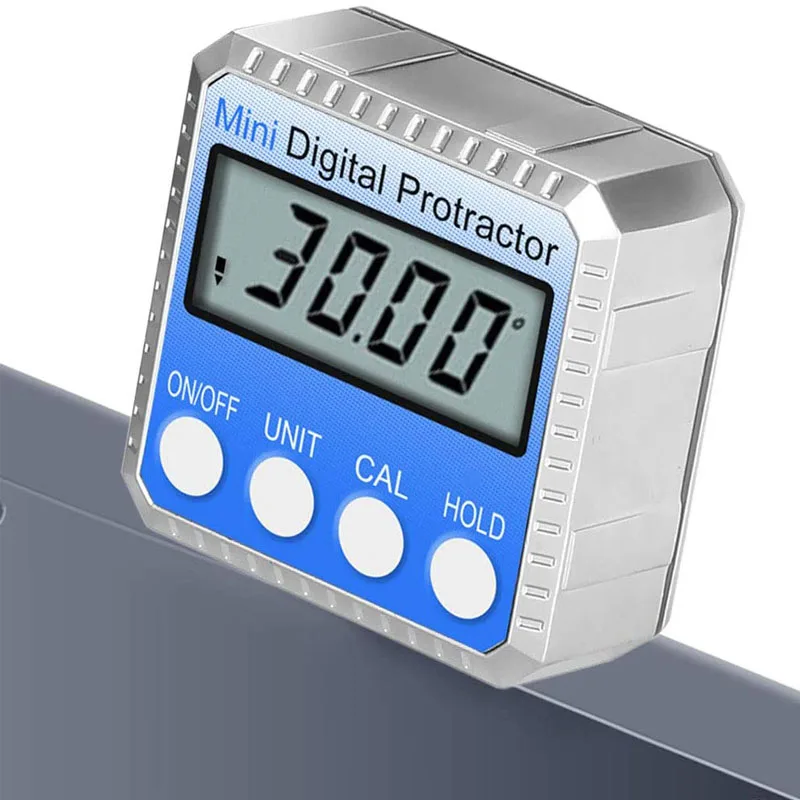 360 Degree Mini Digital Protractor Angle Gauge High Precision Digital ...