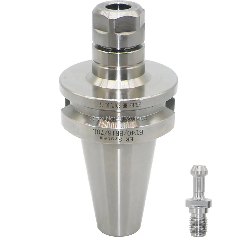 CNC Milling Machine TOOL HOLDERS.BT40 ER16 70mm,ER Collet Chuck Tool ...