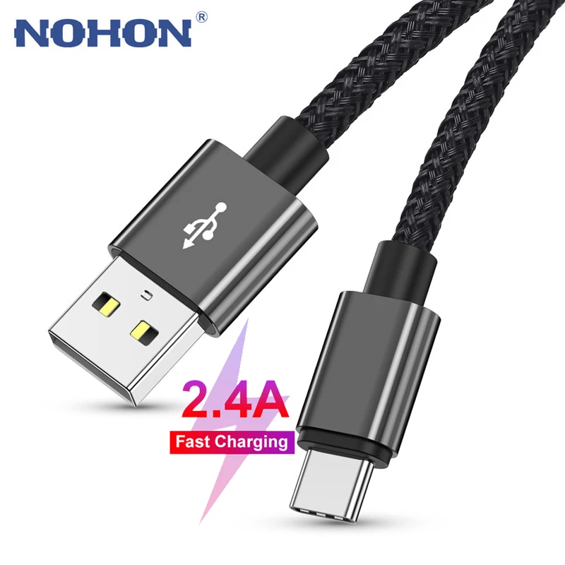 Cable de carga rápida USB tipo C para móvil, Cable de datos largo de 20cm, 1m, 2m, 3m, para ...