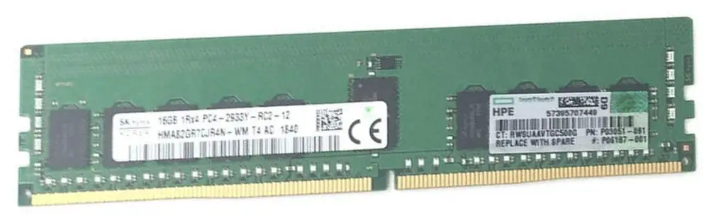 P03051 091 P00920 B21 P06187 001 16GB (1x16GB) PC4 2933Y Psingle rank ...