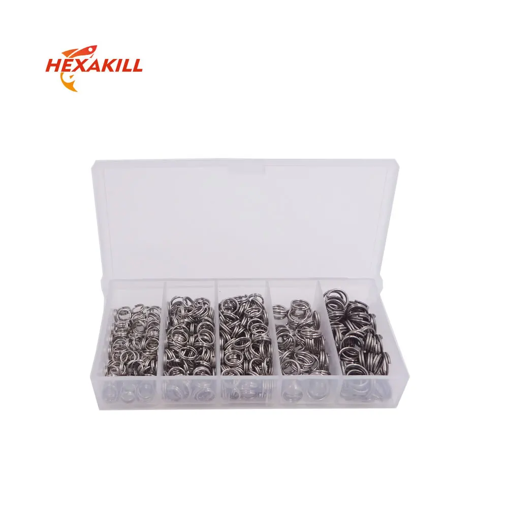 400pcs-Lot-Stainless-Steel-Split-Ring-Fishing-Hard-Bait-Double-Loop ...