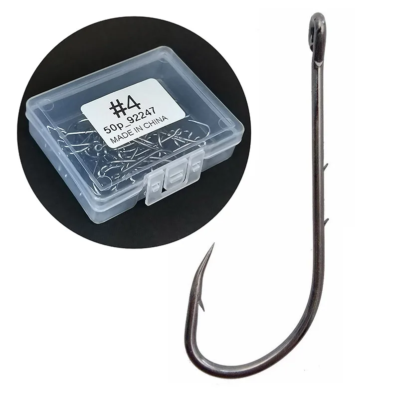 50pcs-Box-Long-Shank-Fishing-Hook-Baitholder-Fishhook-Carp-Fishing-Hook ...