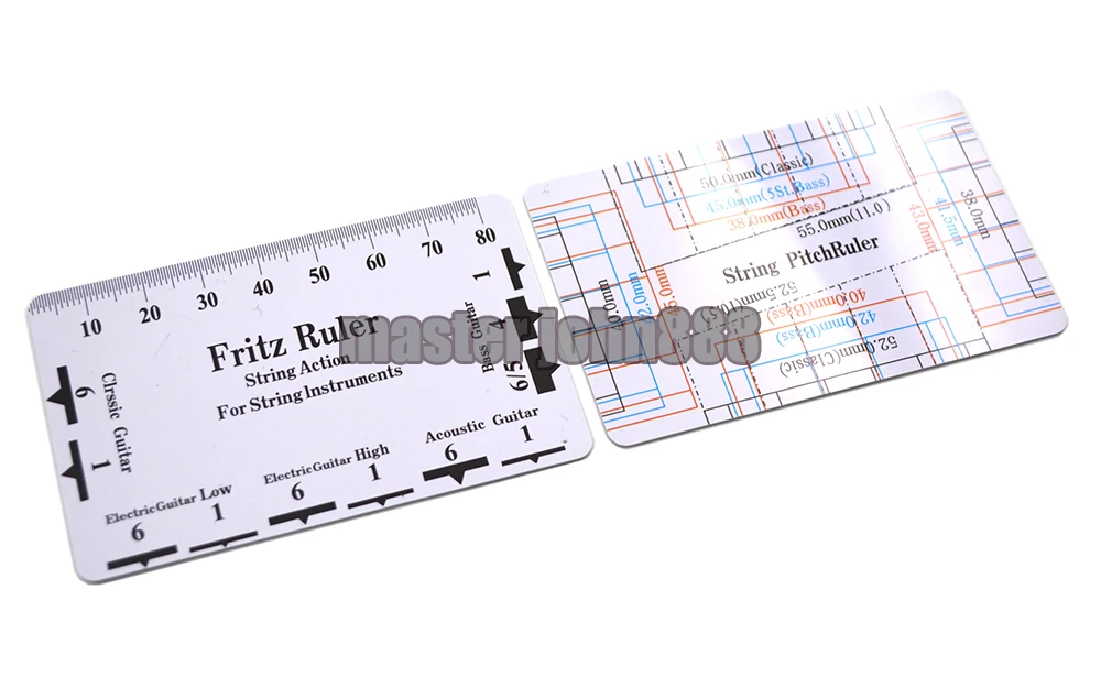 Fritz-Ruler-Guitar-String-Action-Gauge-Ruler-String-Pitch-Ruler-Card ...