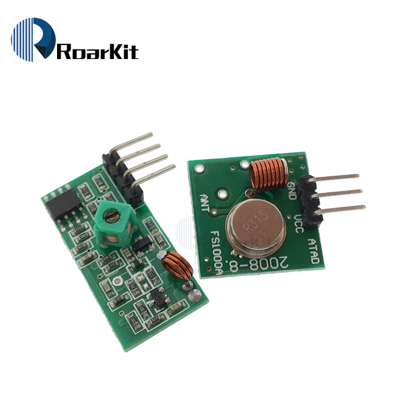 5Pcs 433Mhz RF transmitter and receiver kit Module Arduino ARM WL MCU ...