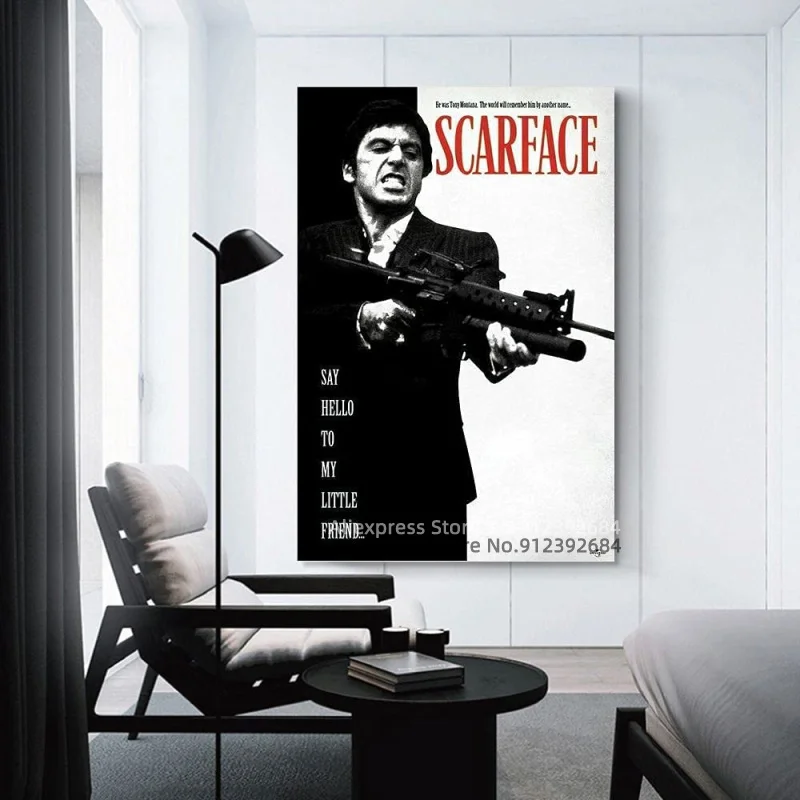 Scarface Say Hello To My Little Friend Poster