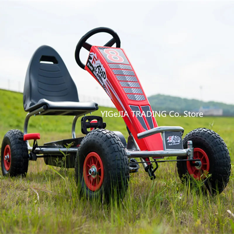 Go-kart-de-4-ruedas-para-ni-os-kart-alimentado-por-pedal-con-rueda-de ...