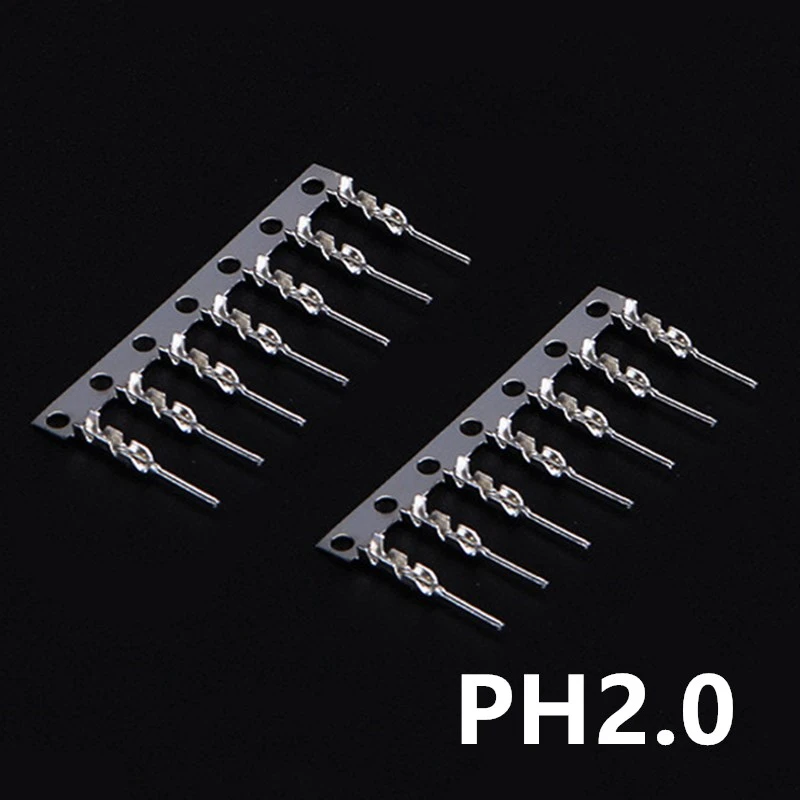 100pcs/lot Ph2.0 Male Terminal Plug Connectors Wire Cable Housing Male ...