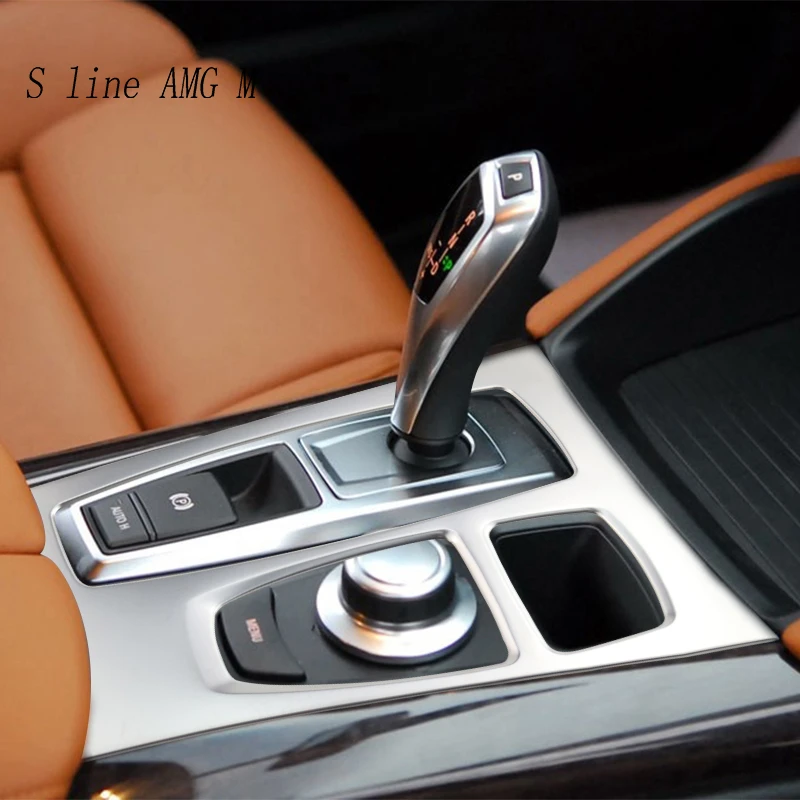 Car Styling Multimedia Handrest Panel Covers Cup Holder Trim Auto ...