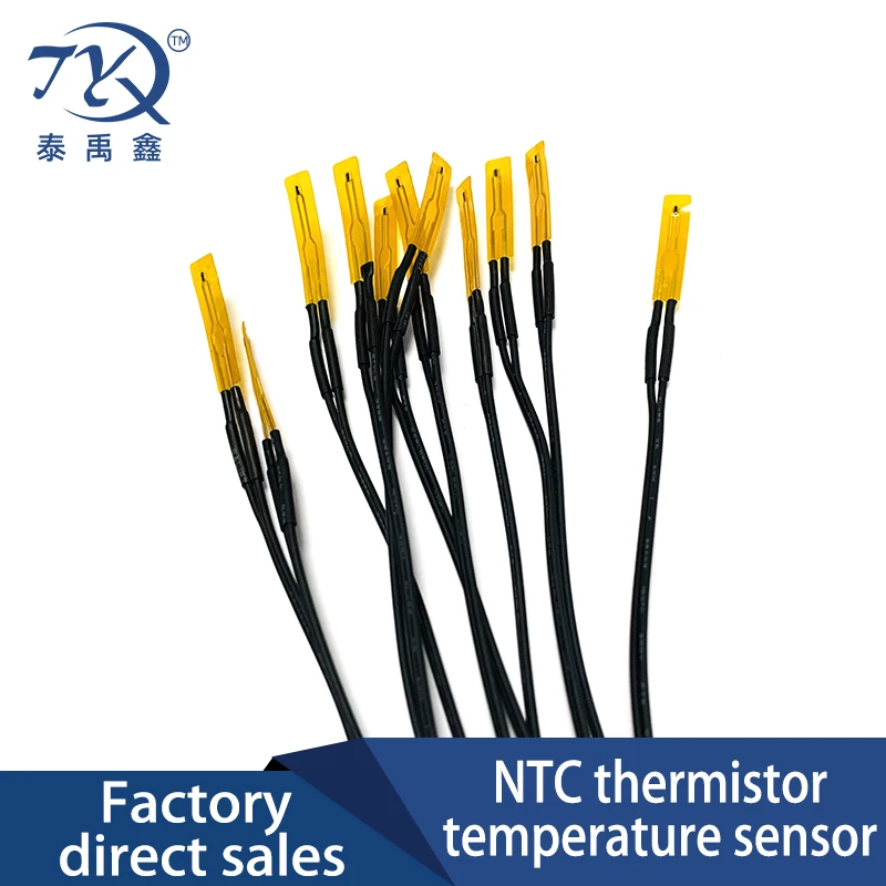 3pc Thin Film Thermistor 100k Ohm Ntc 100k1%3950 Ntc Sensor 0.3m ...