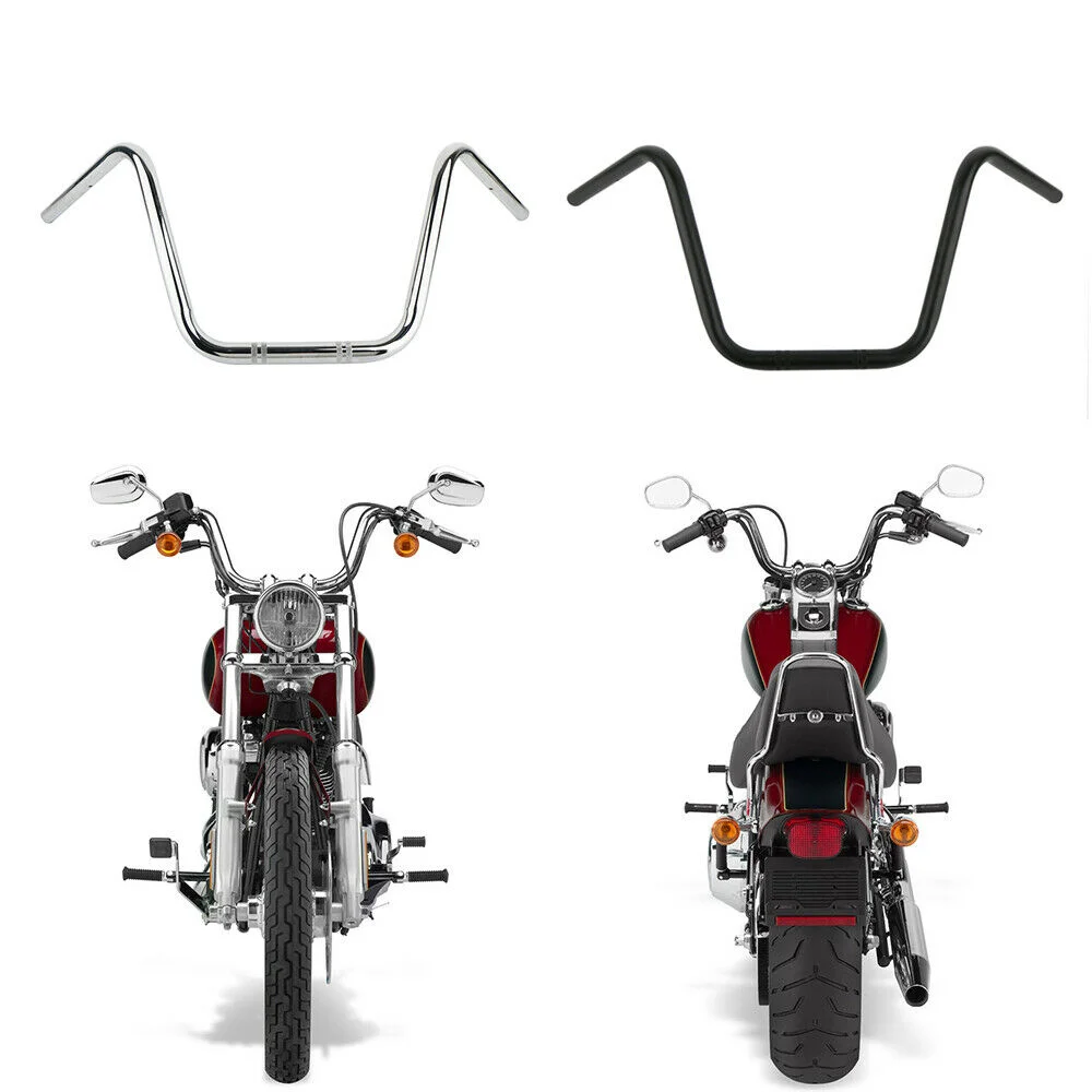 Universal 22mm Vintage Motorcycle Handlebar Super High Scooter Handle ...