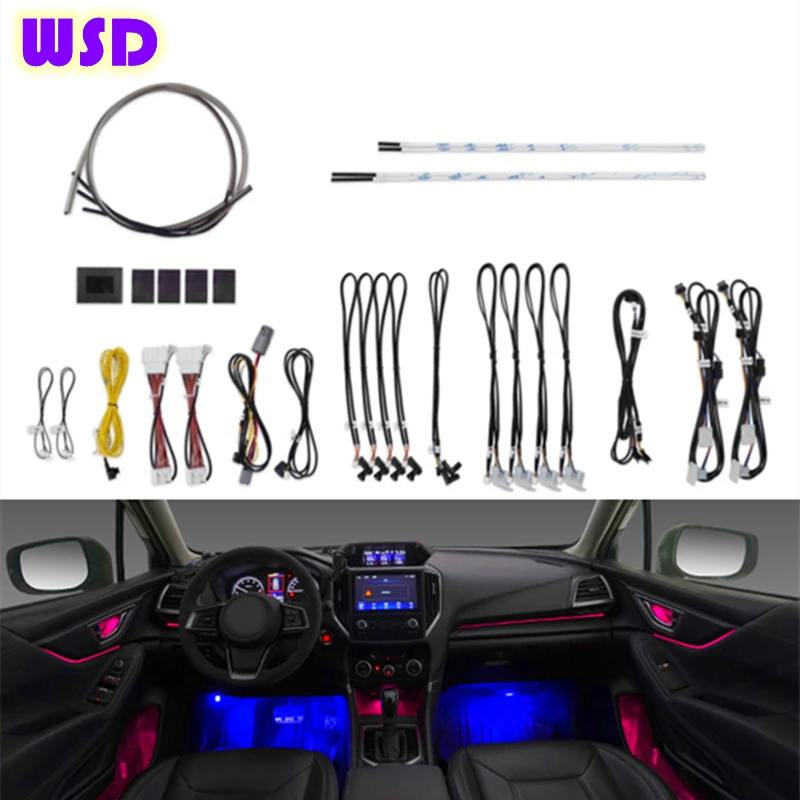 Car-LED-Suitable-for-Subaru-XV-FORESTER-64-color-ambient-light-colorful ...