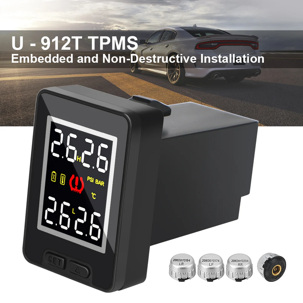 For-Toyota-Wireless-Tire-Pressure-Monitor-System-4Pcs-External-Internal ...