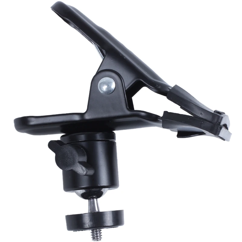 Multi-function Metal Spring Clamp Clip W/ Ball Head For Camera Flash ...