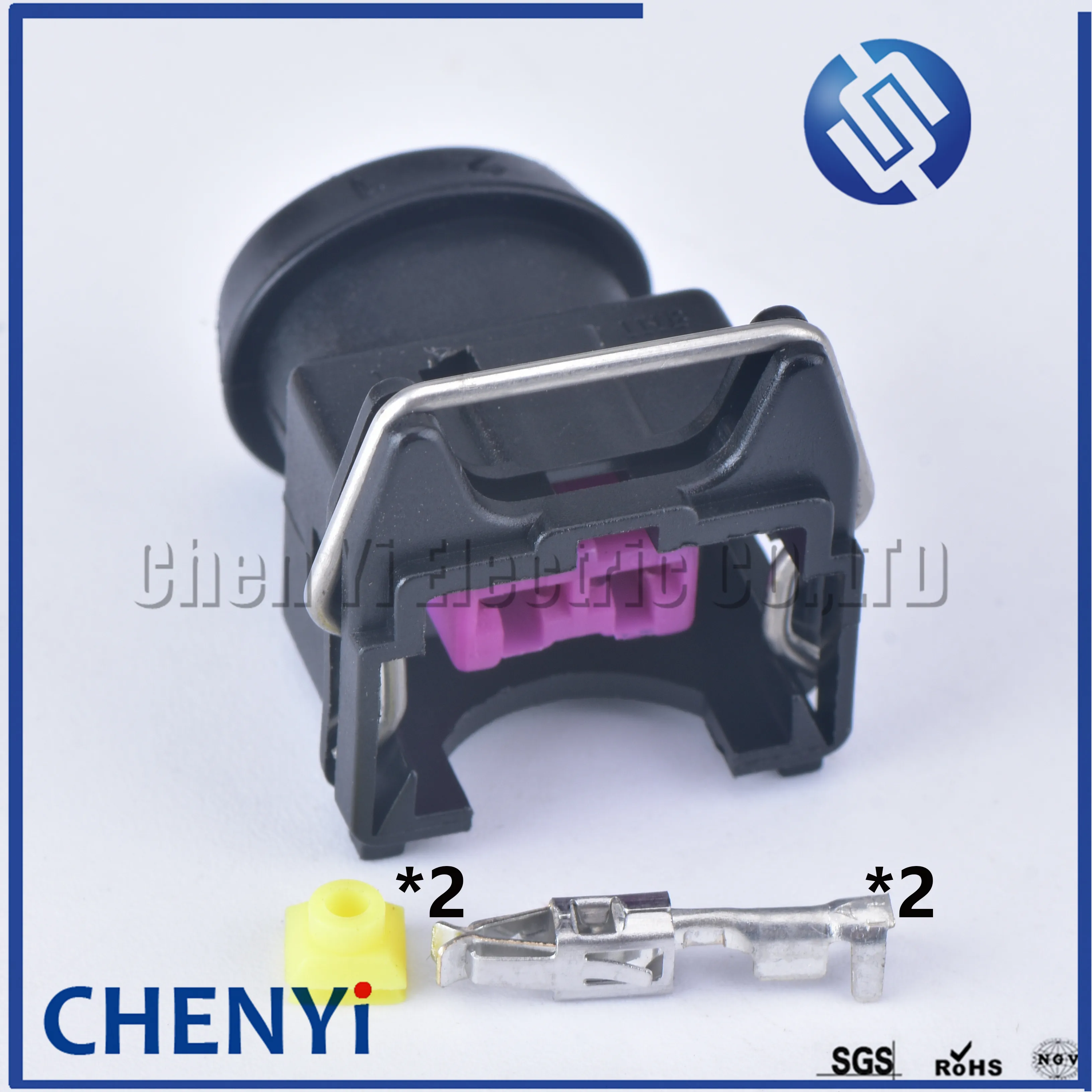 2-Set-2-Pin-female-Auto-waterproof-connector-EV1-Auto-Fuel-Injector ...