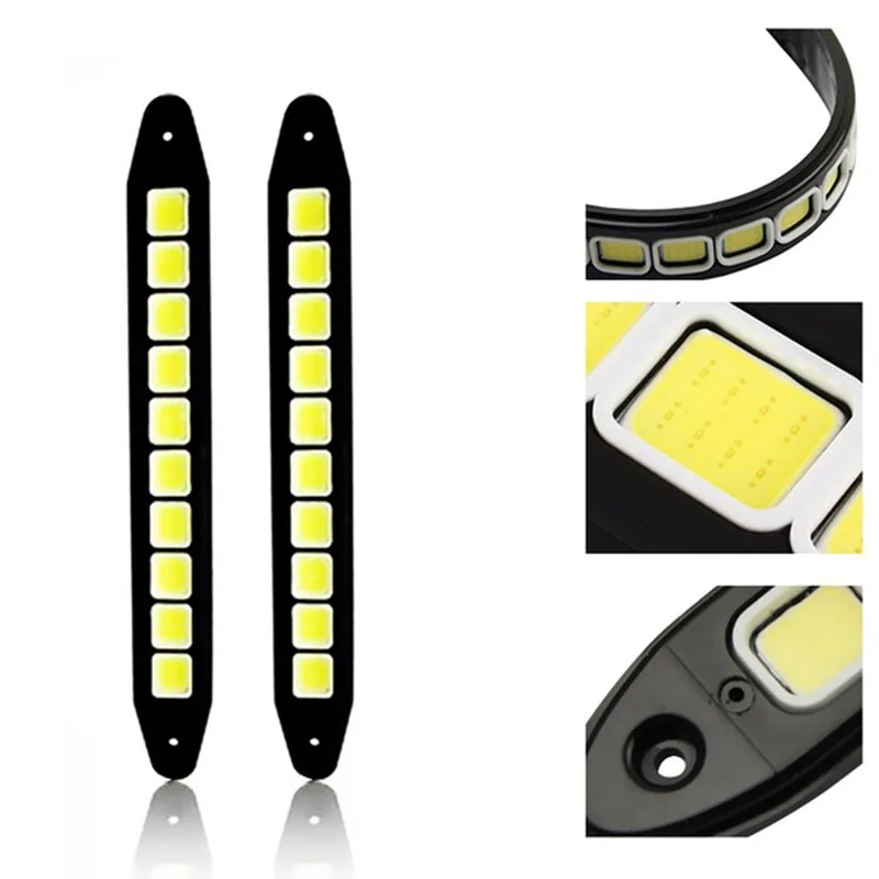 Hot-sale-1pc-COB-LED-DRL-LED-12V-20W-10LED-Waterproof-Daytime-Running ...