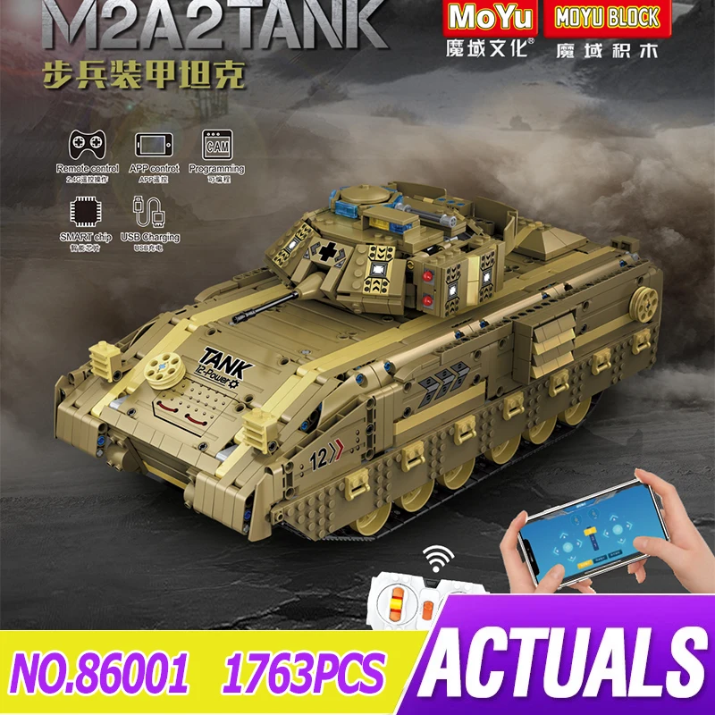 MY86001-MOC-High-Tech-Remote-Control-Crawler-Armored-Car-Military-Tank ...