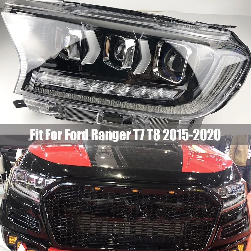 Full Led Headlight For Ford Ranger T7 T8 2016 2017 2018 2020 Everest ...
