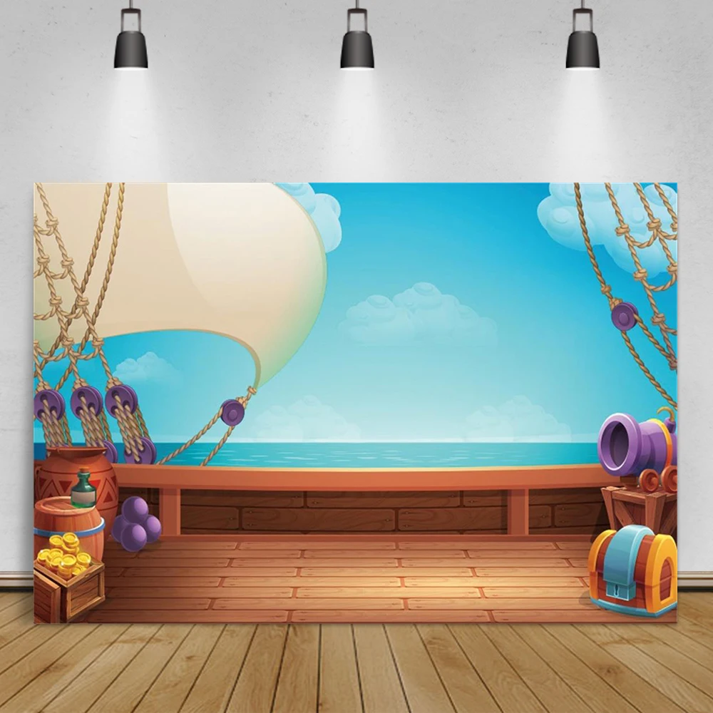 Pirate Ship Deck Backdrop