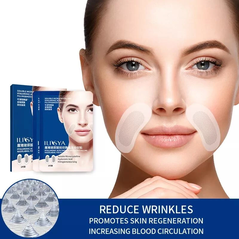 Micro-needle Nasolabial Folds Anti-wrinkle Patch Hyaluronic Acid Frown ...