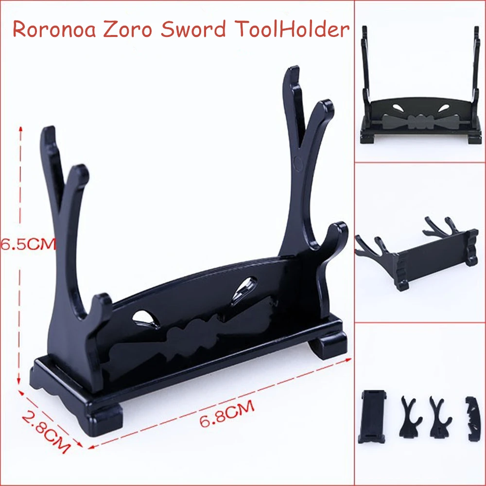 Roronoa Zoro Sword ToolHolder Anime Katana Display Rack Weapon Model ...