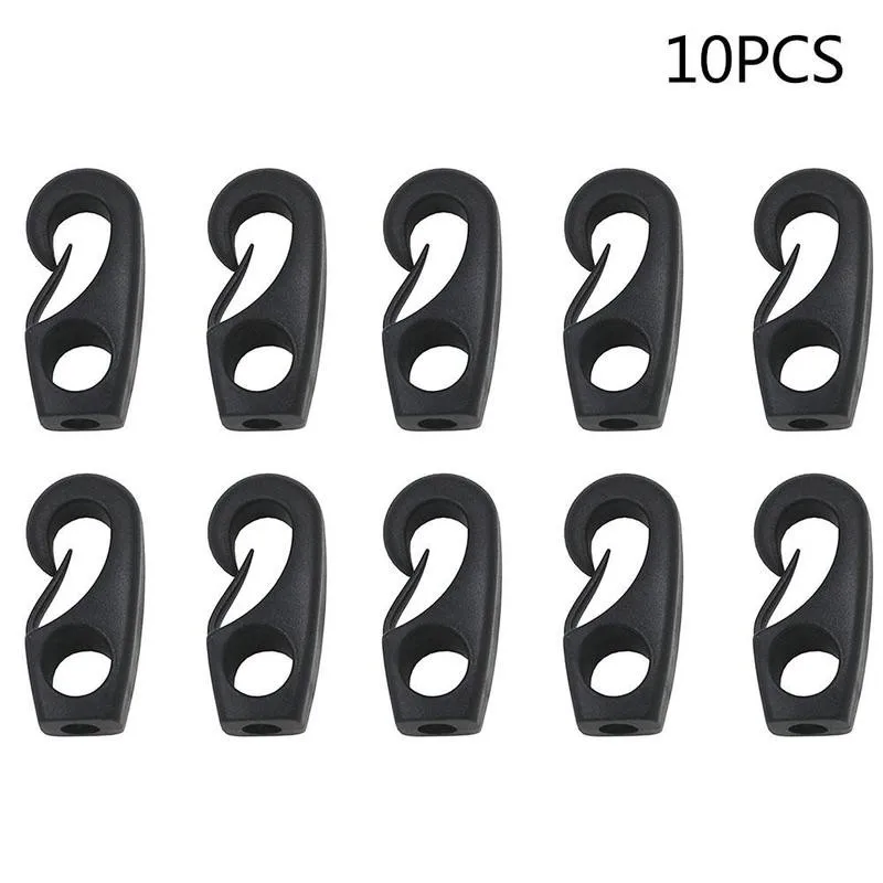 10Pcs/Set Plastic Elastic Rope Hook Sailing Clips Accessories Marine ...