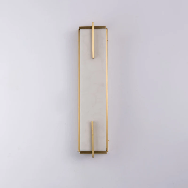 FKL Modern Copper Wall Lamp Marble Texture Lampshade Light Luxury ...