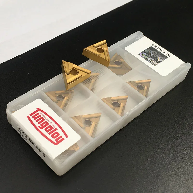 100% Original 10pcs Tnmg160404 R S T9125 Tnmg160408 Lathe Tools Carbide Inserts High Quality ...