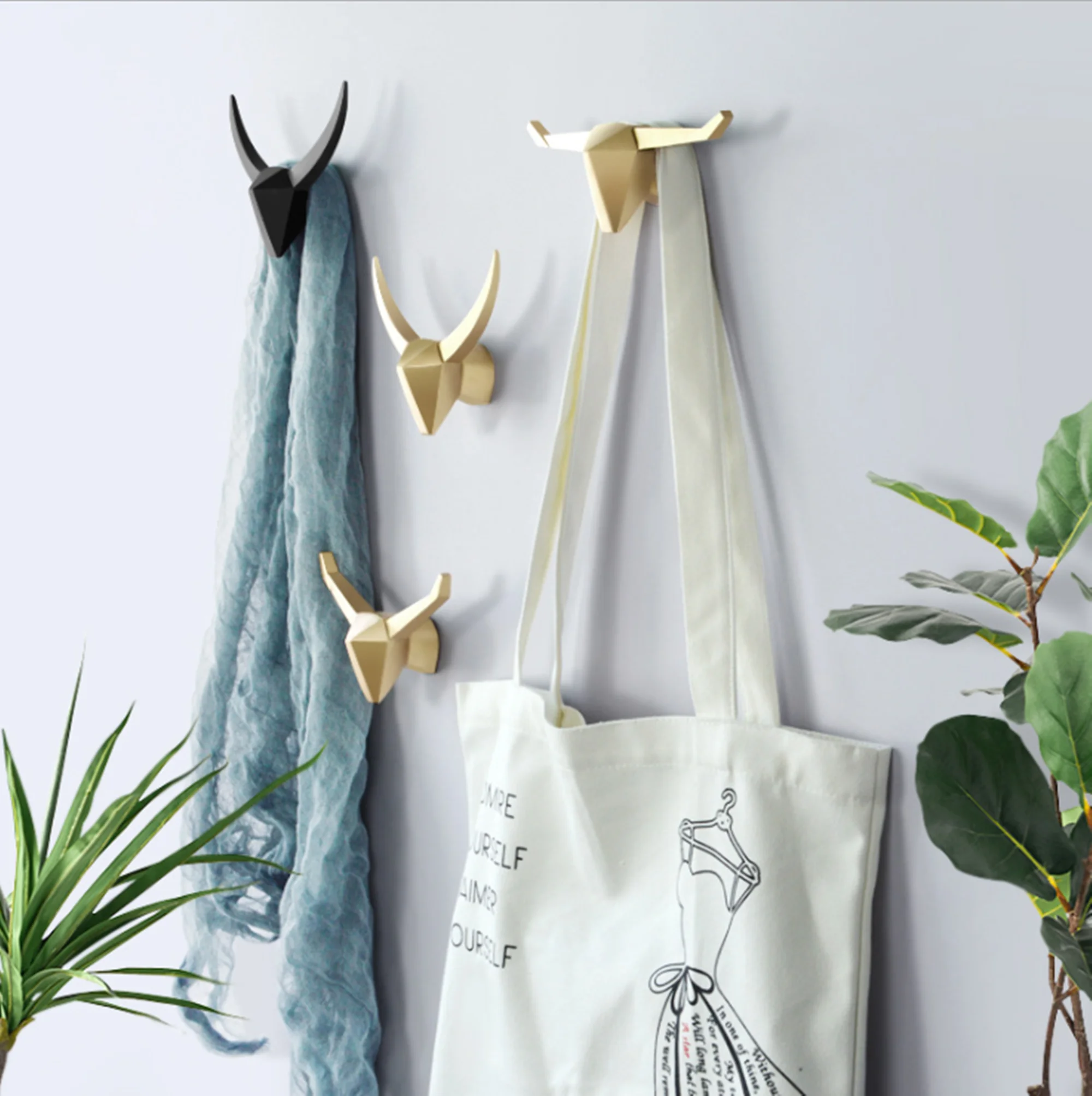 Resin-Wall-Mounted-Robe-Hook-Home-Decorative-Keys-Holder-For-Hanging ...