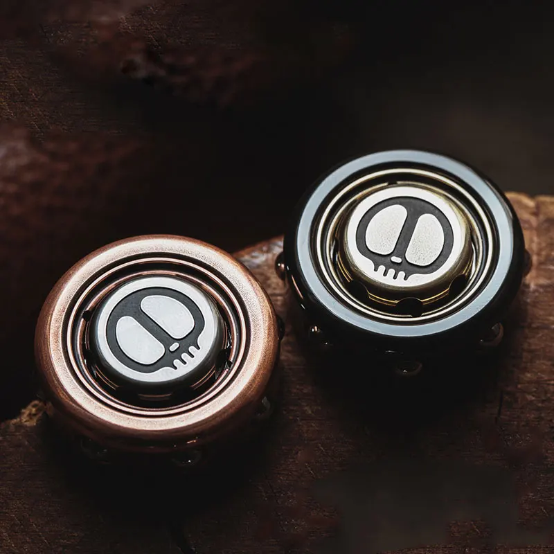 Lautie-EDC-Round-Skull-Metal-Fidget-Spinner-ADHD-Hand-Spinner-Adult ...