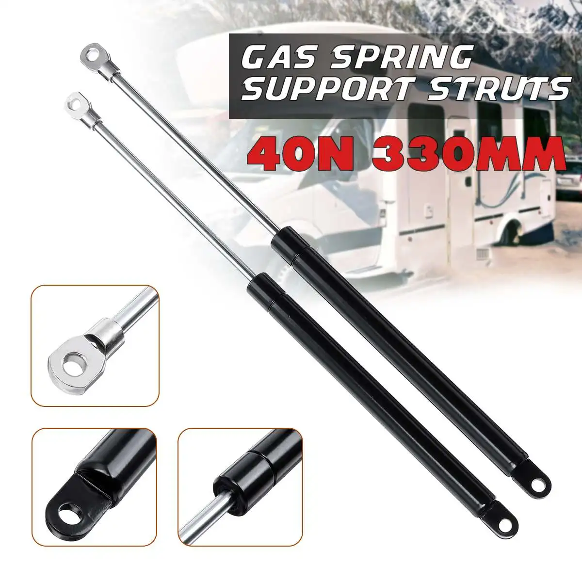 2Pcs 330mm 40N Hatch Skylight Gas Struts Suit Dometic Gas Spring for ...