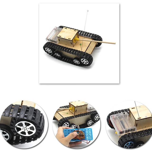 Smart DIY RC Robot Tank STEAM Electric Control Educational Kit Robot ...