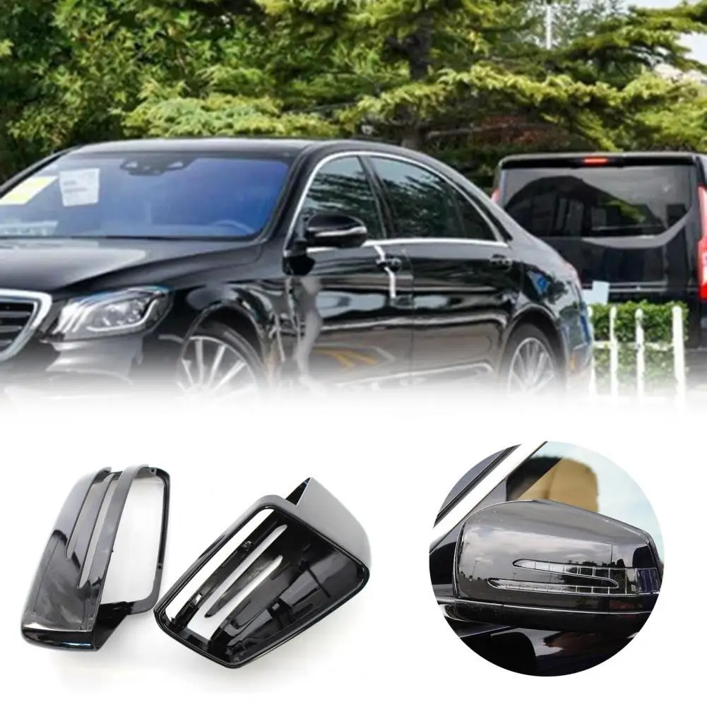 2Pcs Carbon Fiber Rearview Mirror Cover Replacement Protective ...