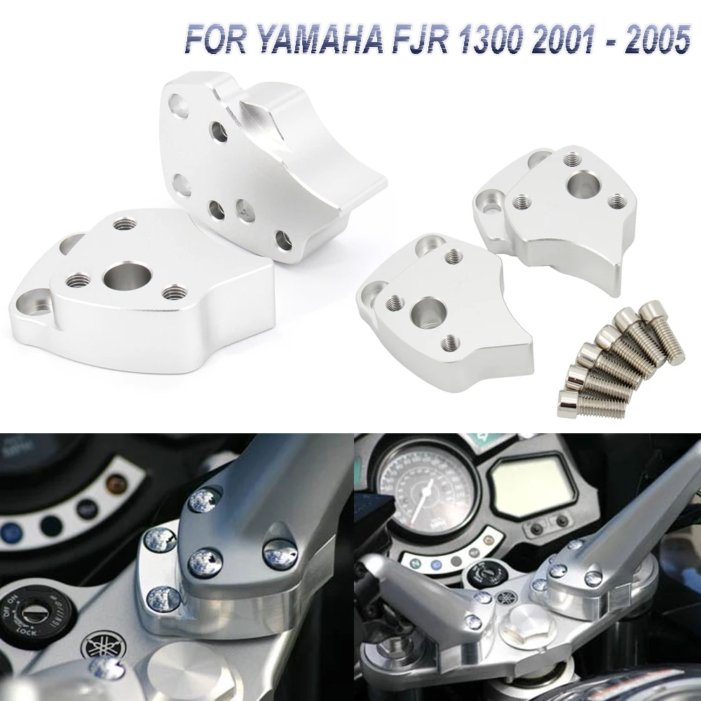 Motorcycle-Handle-Bar-Risers-Height-Up-Adapters-Clamp-2001-2002-2003 ...